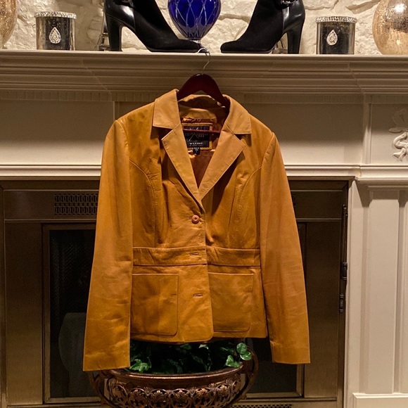 Maxima | Jackets & Coats | Vintage Gold Maxima Wilsons Leather Jacket ...